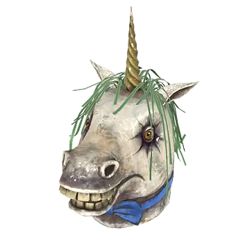 Fasnacht glowing unicorn mask - Gameflip