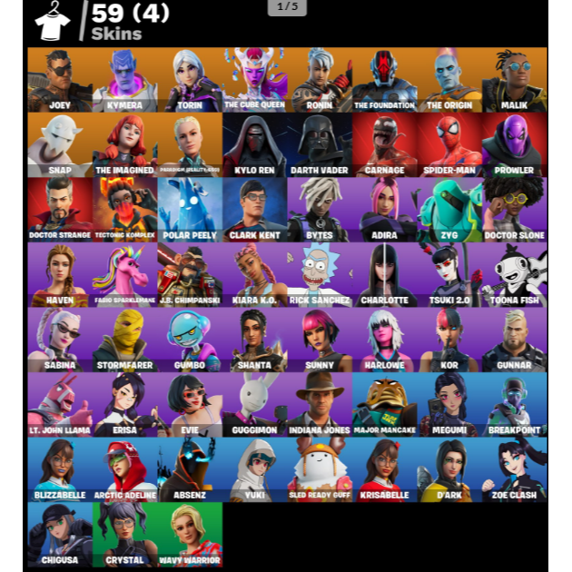 🎮 OG 𝗙𝗢𝗥𝗧𝗡𝗜𝗧𝗘 account 59 SKINS [PC-PSN-XBOX] 🌀 Kymera, ⚔️Torin , 🦸 The ...
