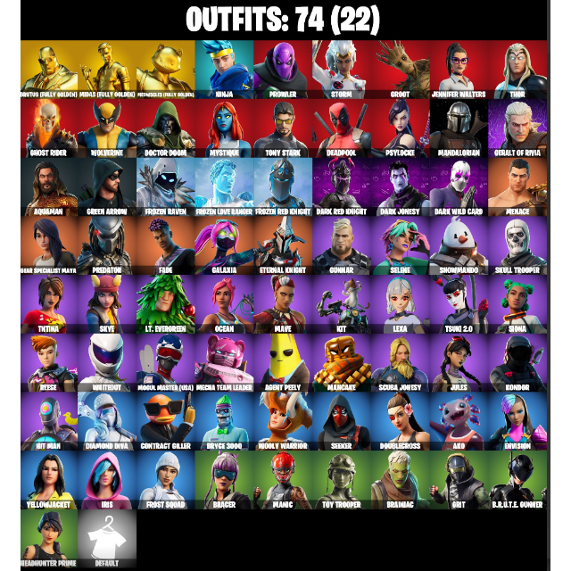 🎮 Fortnite Account | 74 Skins | Ninja, Ghost Rider, Geralt of Rivia ...