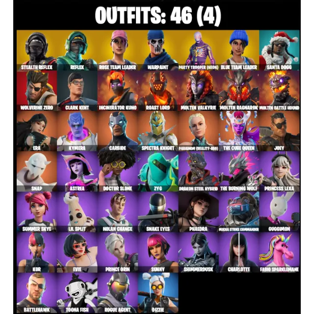 Fortnite Account | 46 Skins | Full Access | Stealth Reflex | Rose Team ...