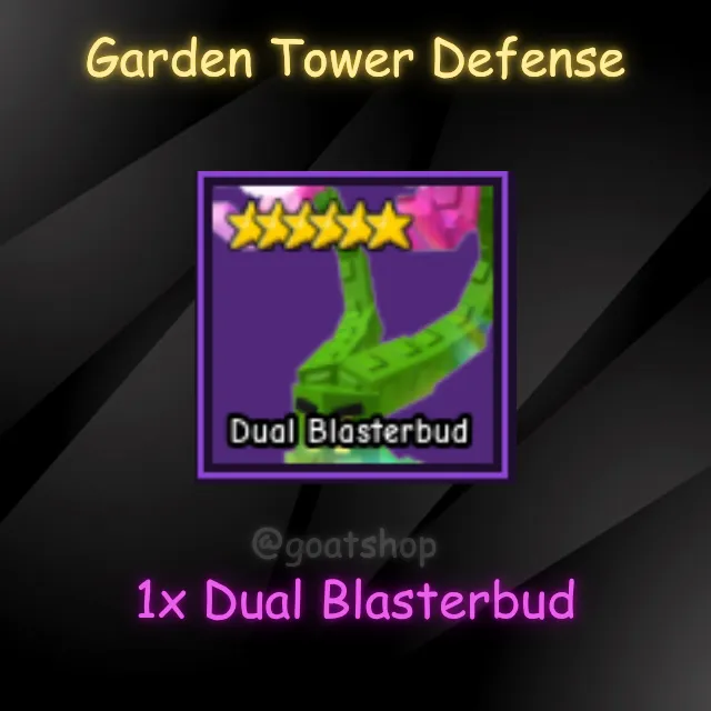 Garden Tower Defense - Dual Blasterbud - Game Item - Gameflip