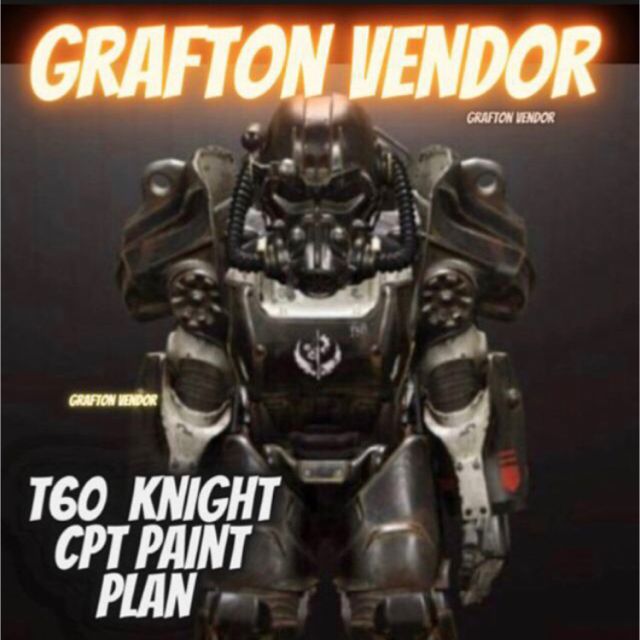 Plan | T60 Bos knight cpt paint - Game Items - Gameflip