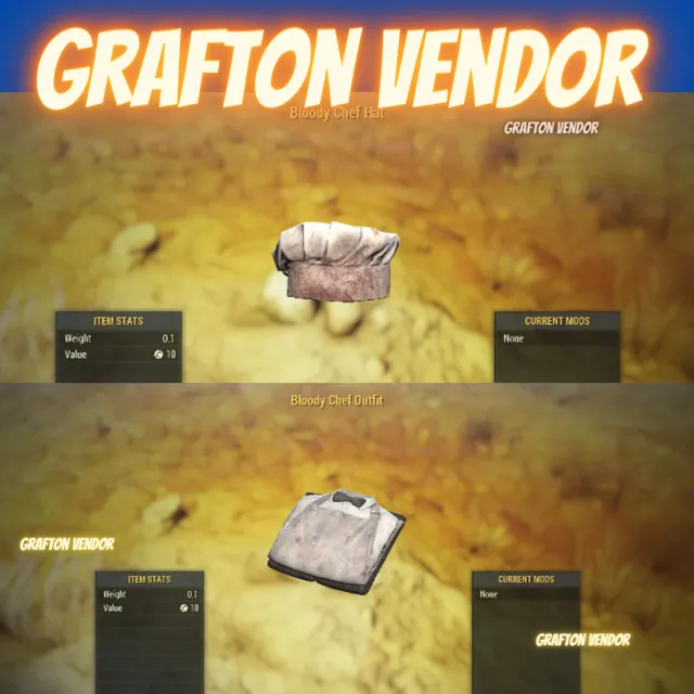 Apparel | Bloody chef full set - Fallout 76 Game Items - Gameflip