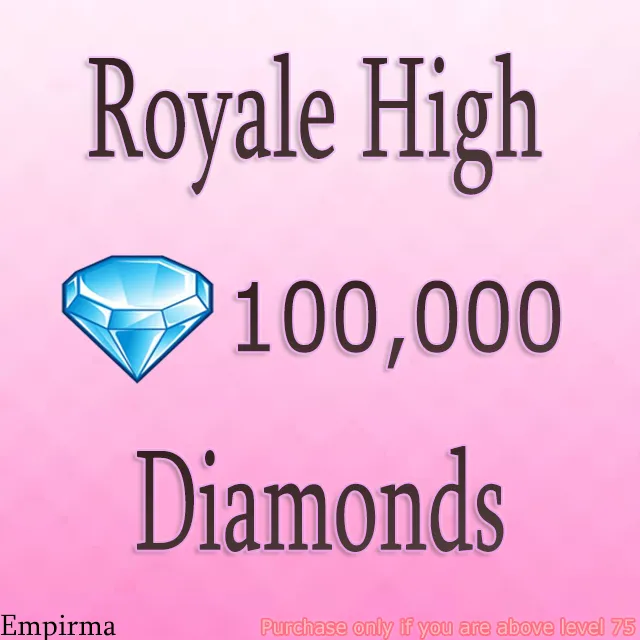 Bundle | 100k Royale High Diamond - Game Item - Gameflip