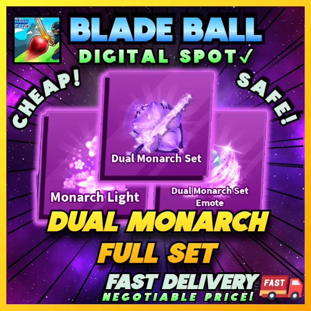 DUAL MONARCH FULL SET - Blade Ball Game Items - Gameflip