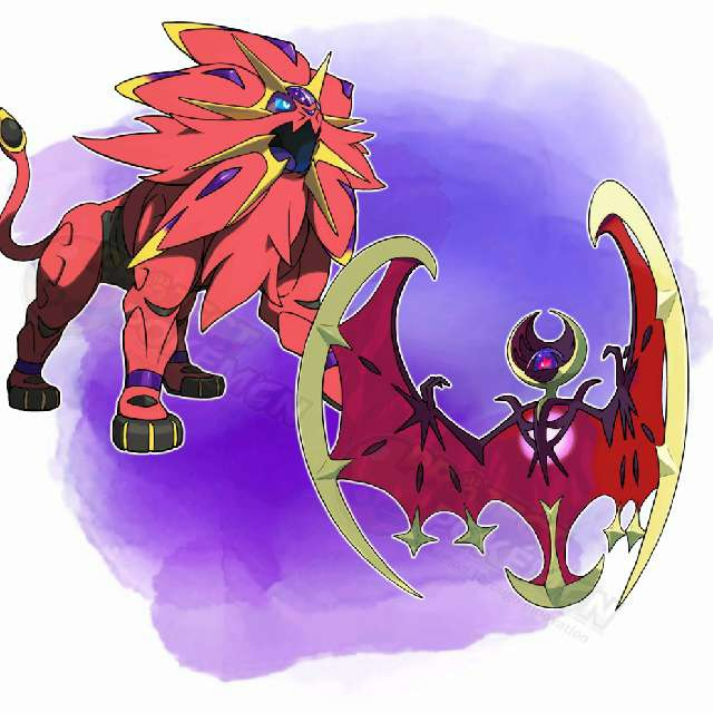 Pokemon | Shiny Solgaleo&Lunala - Pokemon Scarlet & Violet Game Items - Gameflip