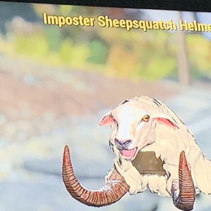 Apparel | (RARE) imposter sheepsquatch helmet - Game Items - Gameflip