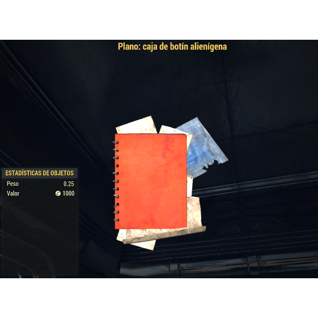 Plan | Alien Stash Box - Fallout 76 Game Items - Gameflip