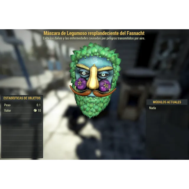 Fasnacht glowing veggie man mask [Apparel] - Fallout 76 Game Item ...