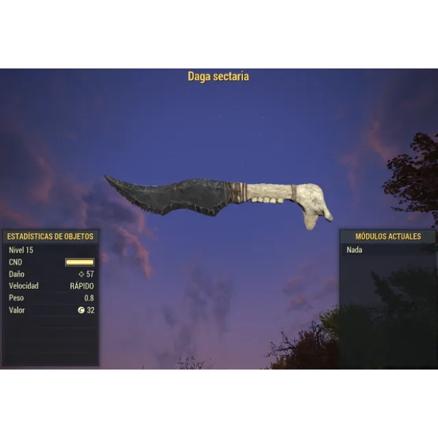 Cultist dagger [Plan] - Fallout 76 Game Item - Gameflip