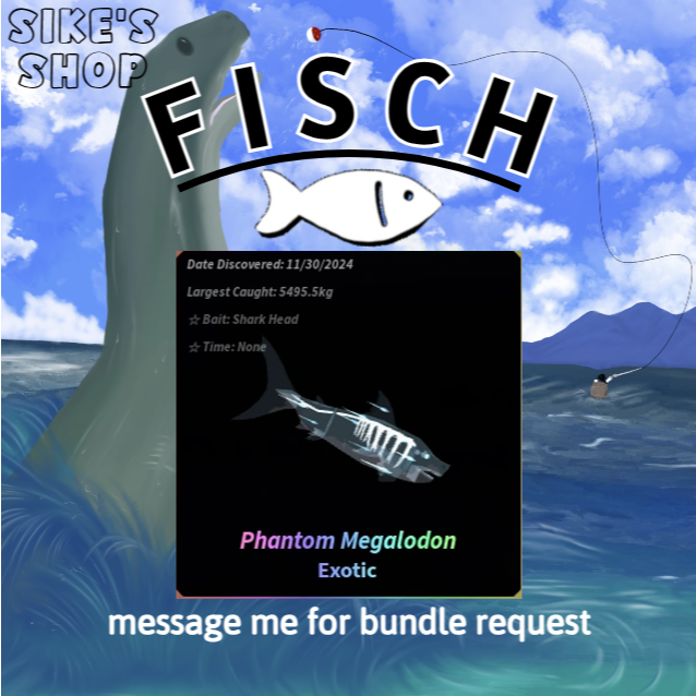 All Megalodons (3 Types) | Fisch - Fisch Game Items - Gameflip