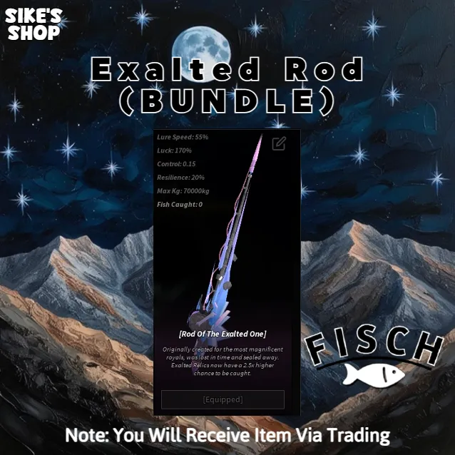 Fisch | Exalted Rod Bundle (READ DESCRIPTION) - Fisch Game Item - Gameflip