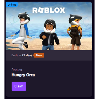 Roblox: Code Hungry Orca 100% SHARK - Roblox Gift Cards - Gameflip
