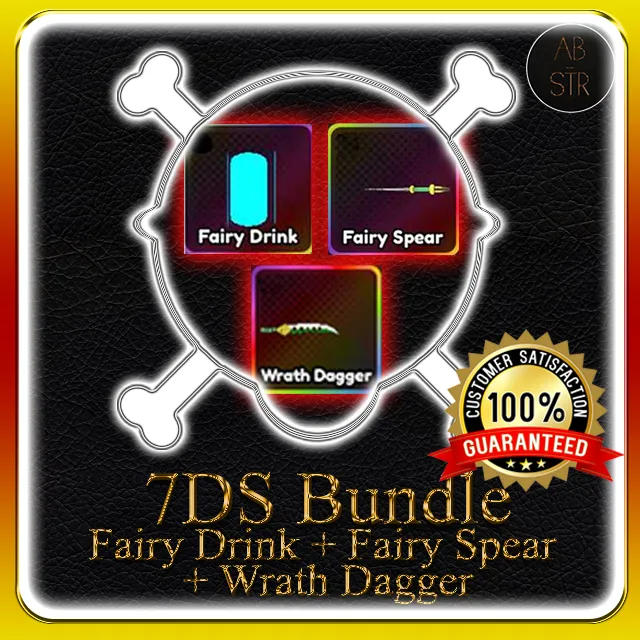 7DS Bundle | Fairy Drink + Fairy Spear + Wrath Dagger | Anime Last ...