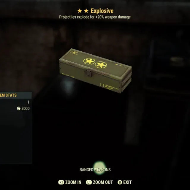 explosive mod - Fallout 76 Game Items - Gameflip