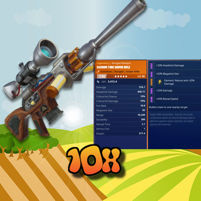 Vacuum Tube Sniper Rifle | MODDED BULLET CHAIN 10X - Game Items - Gameflip