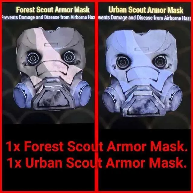 Urban+Forest Scout Masks - Fallout 76 Game Item - Gameflip