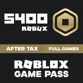 5400 ROBUX AFTER TAX VIA GAME PASS - Game Items - Gameflip