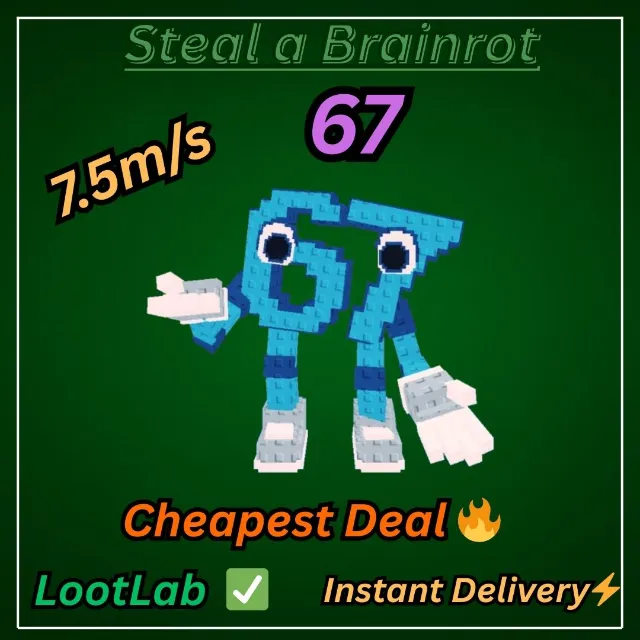 67 Steal a Brainrot - Steal a Brainrot Game Item - Gameflip