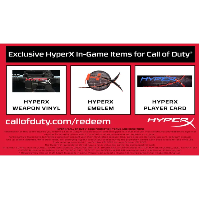 Code | HyperX In-Game Item - Call of Duty: Modern Warfare II Game Items - Gameflip