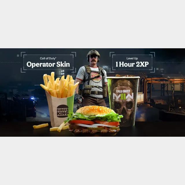 Call of Duty: Modern Warfare II - 1 Hour 2XP + Burger King Operator ...