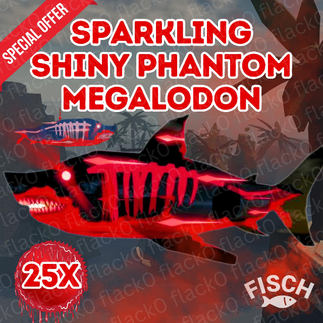 Sparkling shiny phantom megalodon - Other Game Item - Gameflip