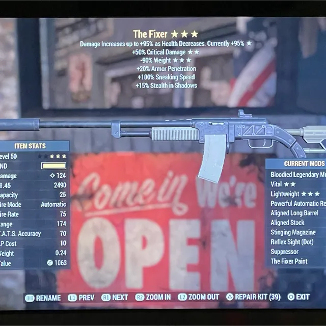 B5090 Fixer - Fallout 76 Game Item - Gameflip