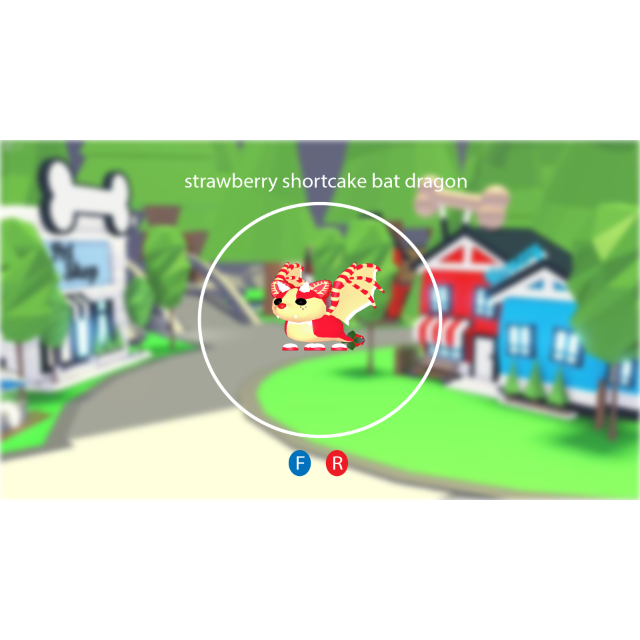 Strawberry Shortcake Bat Dragon - Adopt Me Game Items - Gameflip