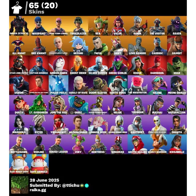 Fortnite : 65 Skins Save The World Founders Super Deluxe Edition ...