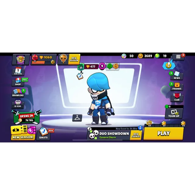 Brawl Stars : 37 BRAWLERS Spike | Surge | Meg + 15 SKINS 🏆 9360 ...