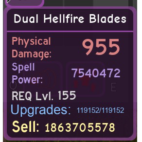 Weapon | Dual hellfire blades - Game Items - Gameflip