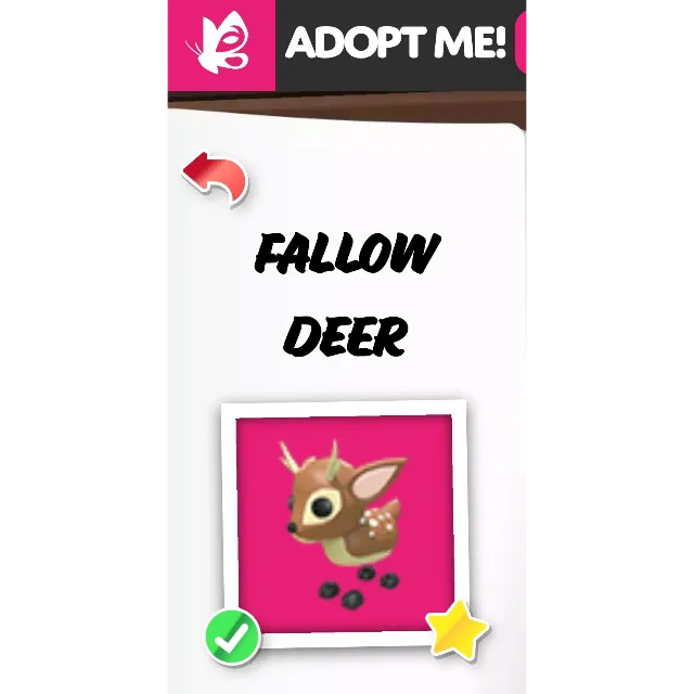 FALLOW DEER NFR ADOPT ME PETS - Roblox Game Items - Gameflip