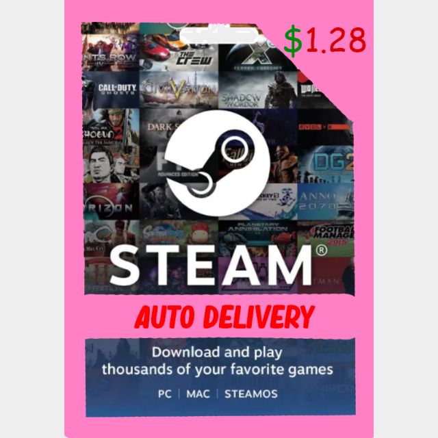 $1.28 Steam (10 TL) 🔑 - GLOBAL [ INSTANT AUTO DELIVERY ] - Steam Gift ...