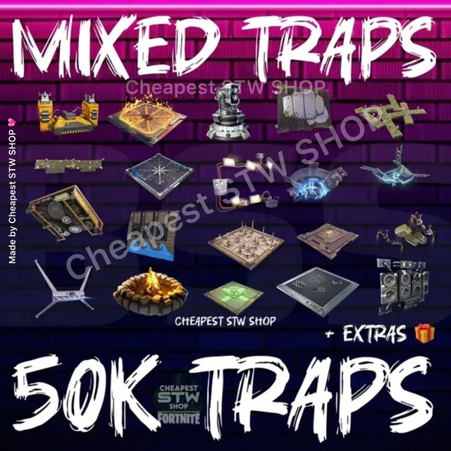 50k Mixed Traps | FN STW - Fortnite Game Item - Gameflip