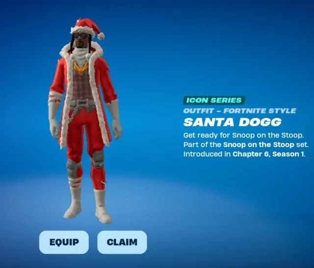 Fortnite: Santa Dogg Skin Unlock - Fortnite Game Items - Gameflip