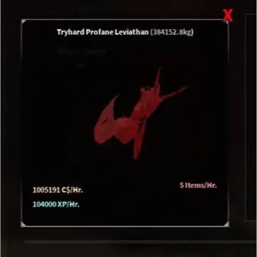 Profane Leviathan - Fisch Game Item - Gameflip