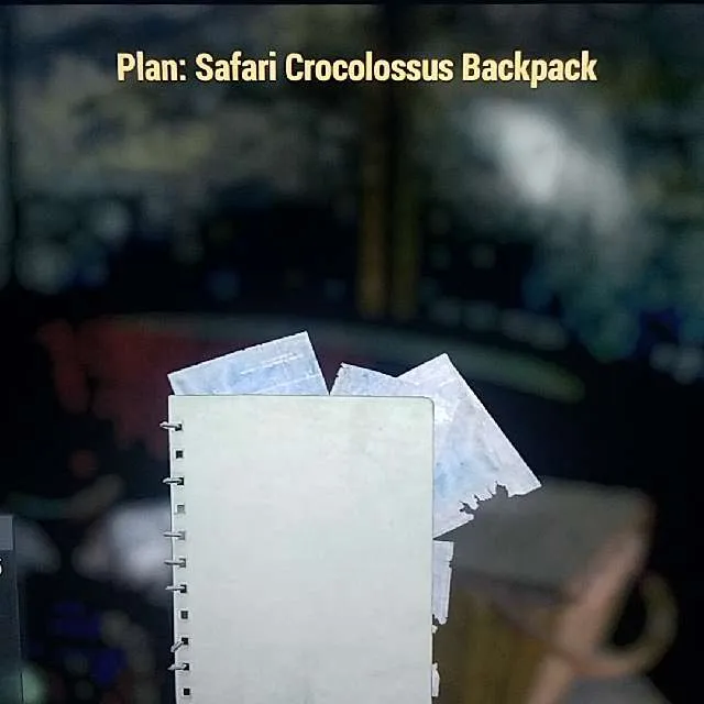 Safari Croc Backpack - Fallout 76 Game Items - Gameflip