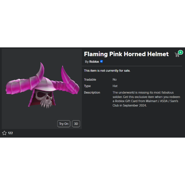Flaming Pink Horned Helmet + $10 CREDIT - Other - Gameflip
