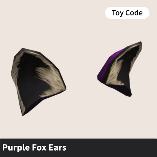 Purple Fox Ears Toy Code - Roblox Game - Gameflip