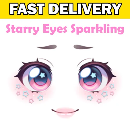 Starry Eyes Sparkling Toy Face Code Avatar - Delivered in 1hr - 32hr ...