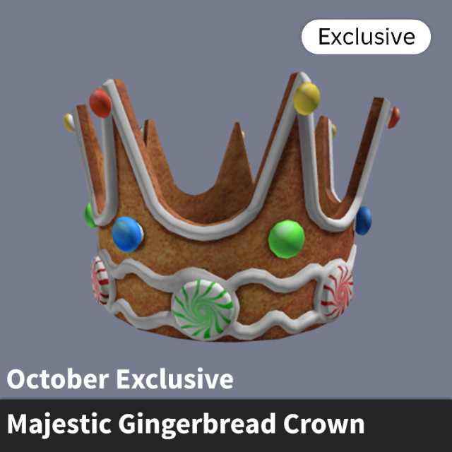 Majestic Gingerbread Crown + $6 CREDIT - Roblox Game - Gameflip
