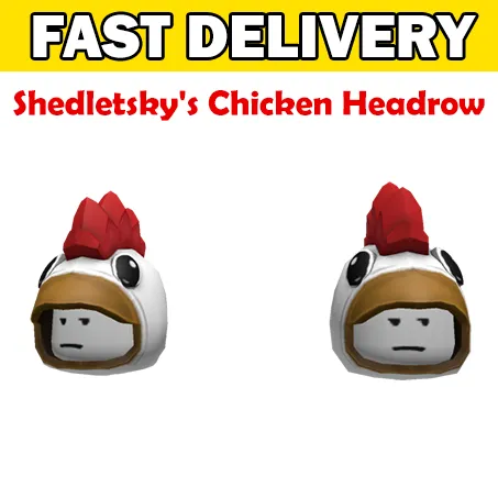 Shedletsky's Chicken Headrow Toy Code Avatar - Delivered in 1hr - 32hr ...