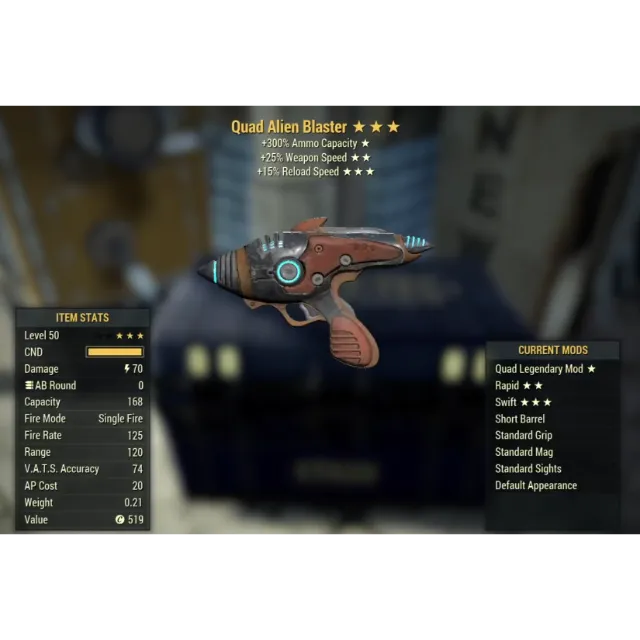 q2515 alien blaster - Fallout 76 Game Item - Gameflip