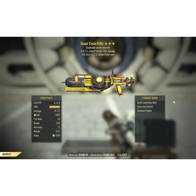 Q5025 Tesla Rifle - Fallout 76 Game Item - Gameflip