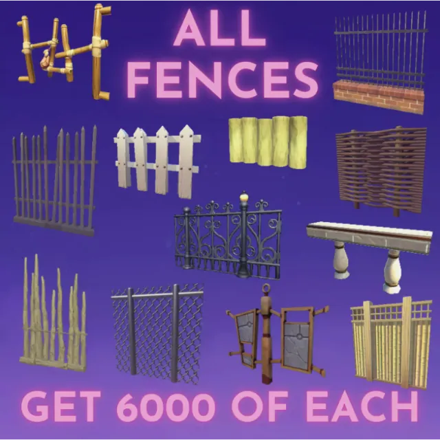 Disney Dreamlight Valley | ALL Fences | GET 6000 OF EACH | XBOX SWITCH ...