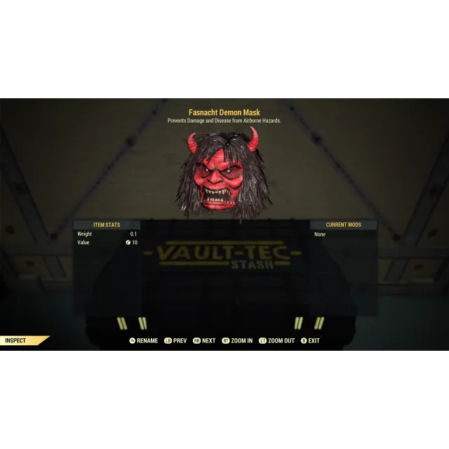 Fasnacht Mask | Demon Mask - Fallout 76 Game Items - Gameflip