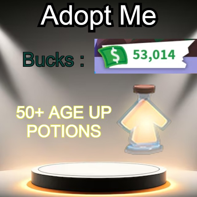 50k+ Bucks - Adopt me - Adopt Me Game Items - Gameflip
