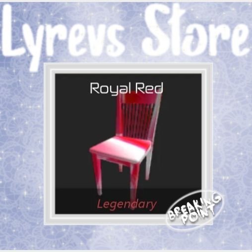 Accessories | Royal Red Chair - BP - Game Items - Gameflip