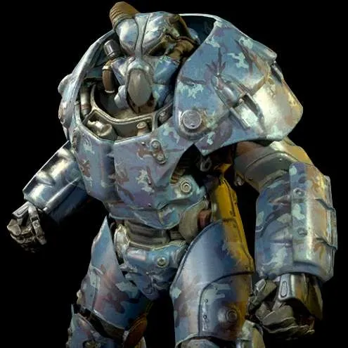 Blue Camo Power Armor Paint - Fallout 76 Game Item - Gameflip