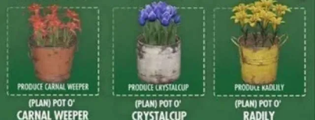 All 3 Pot Plans Big Bloom Flowers - Fallout 76 Game Item - Gameflip
